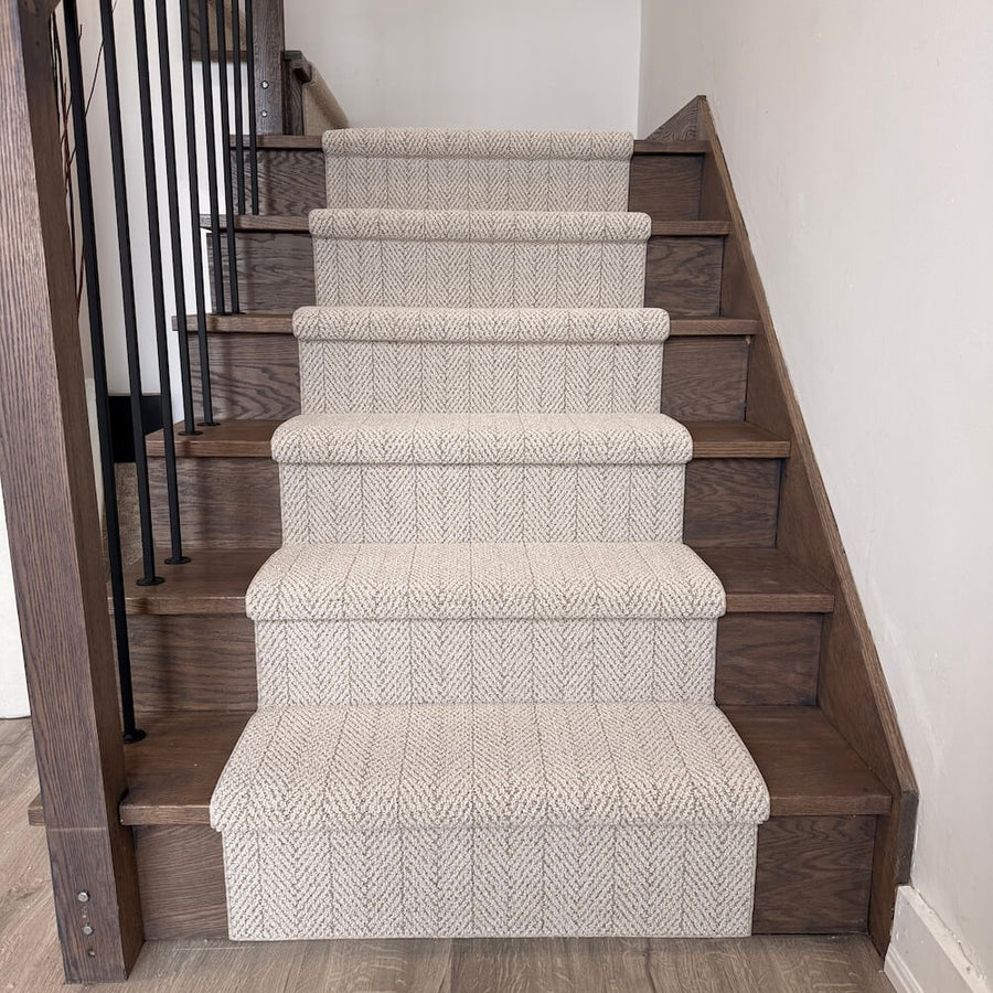 Herringbone Patterned Stair Runners | DirectCarpet.com – Direct Carpet