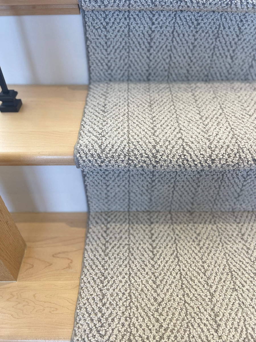 Herringbone Patterned Stair Runners | DirectCarpet.com – Direct Carpet