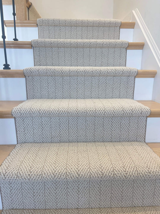 Herringbone Patterned Stair Runners | DirectCarpet.com – Direct Carpet
