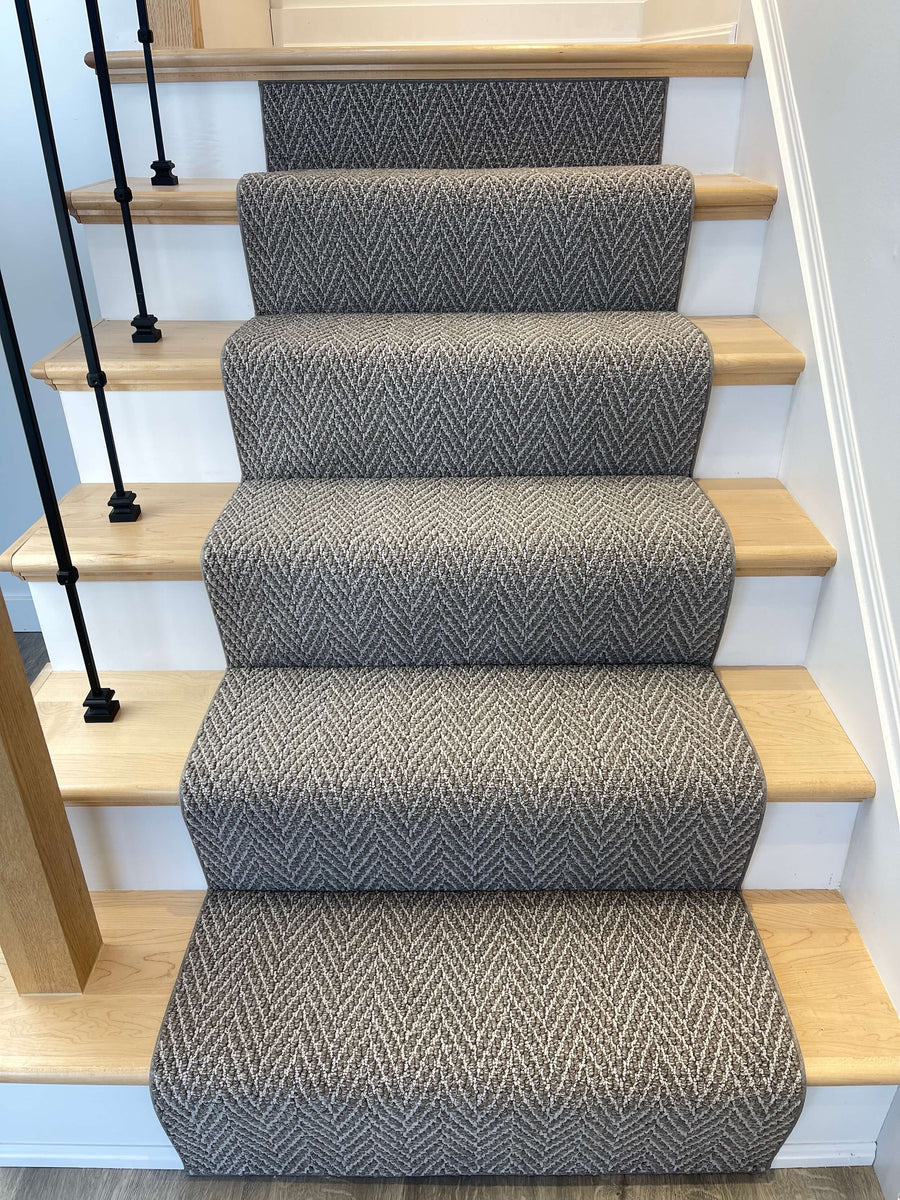 Herringbone Patterned Stair Runners | DirectCarpet.com – Direct Carpet