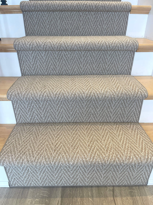 Herringbone Patterned Stair Runners | DirectCarpet.com – Direct Carpet