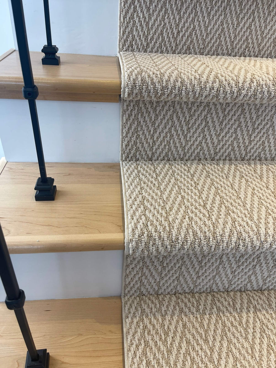 Herringbone Patterned Stair Runners | DirectCarpet.com – Direct Carpet