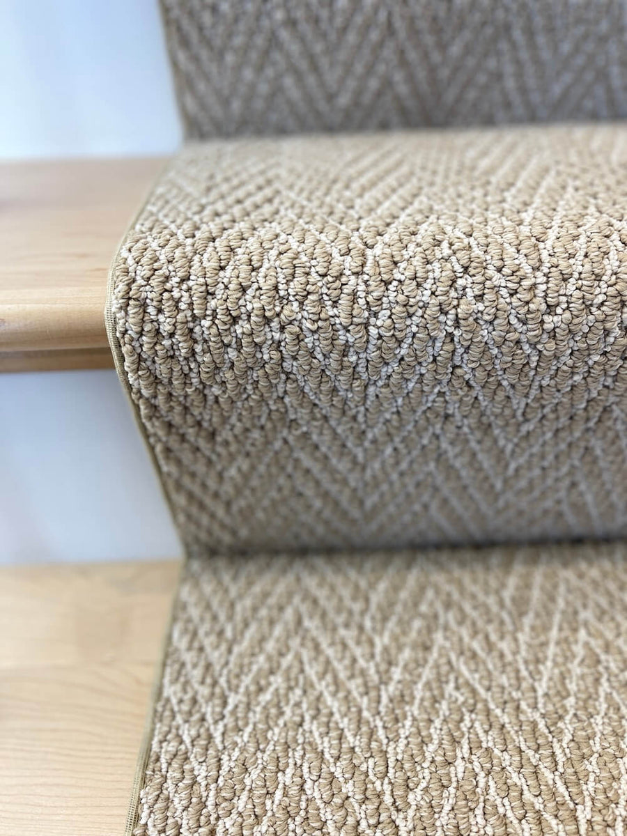 Herringbone Patterned Stair Runners | DirectCarpet.com – Direct Carpet