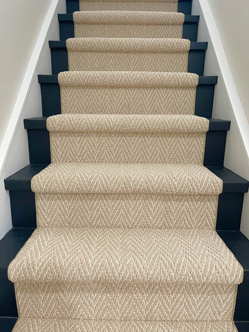 Herringbone Patterned Stair Runners | DirectCarpet.com – Direct Carpet