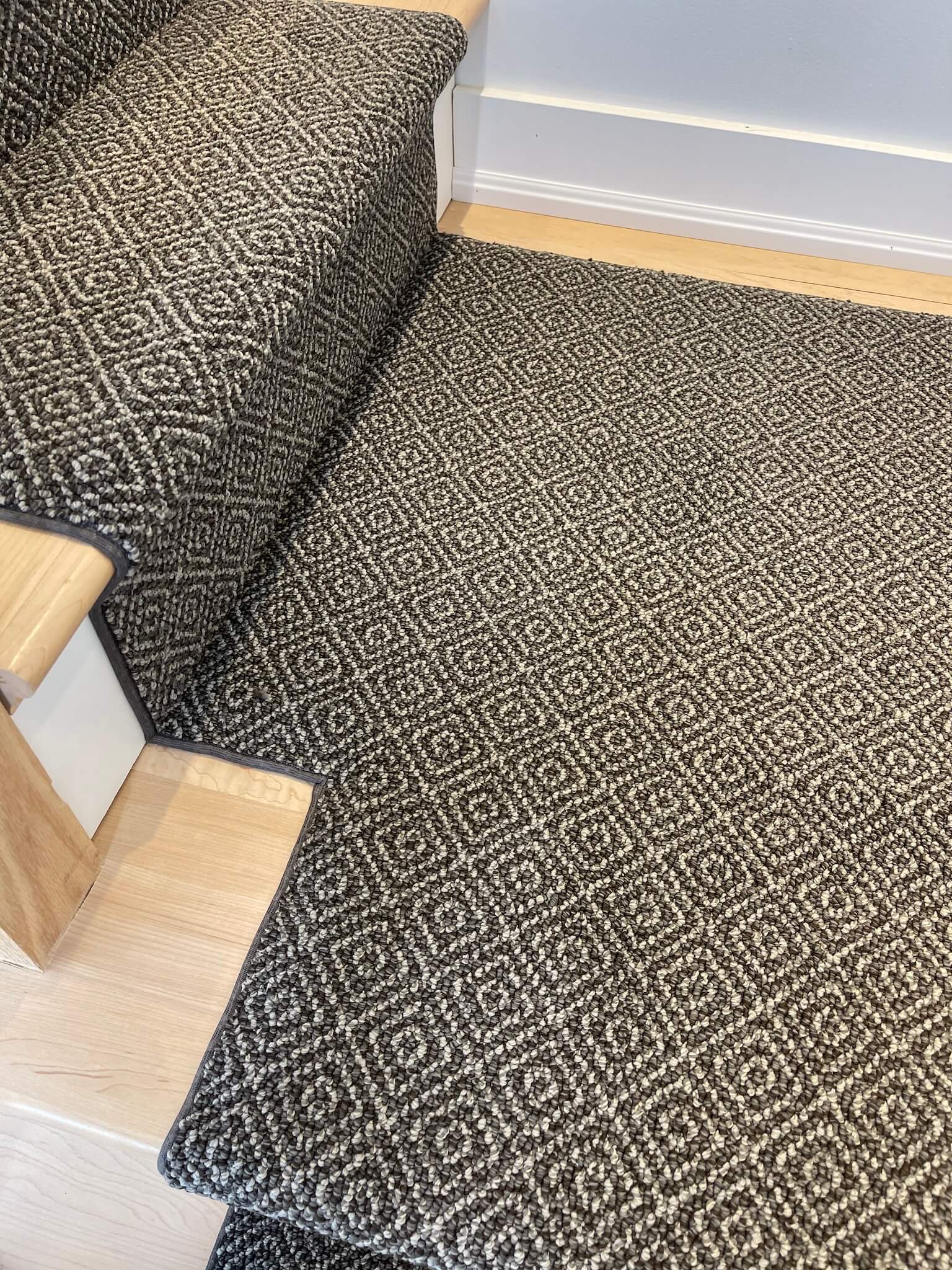 Anderson Tuftex Stroll Pepperdock Dark Modern Stair Runner Landing ...